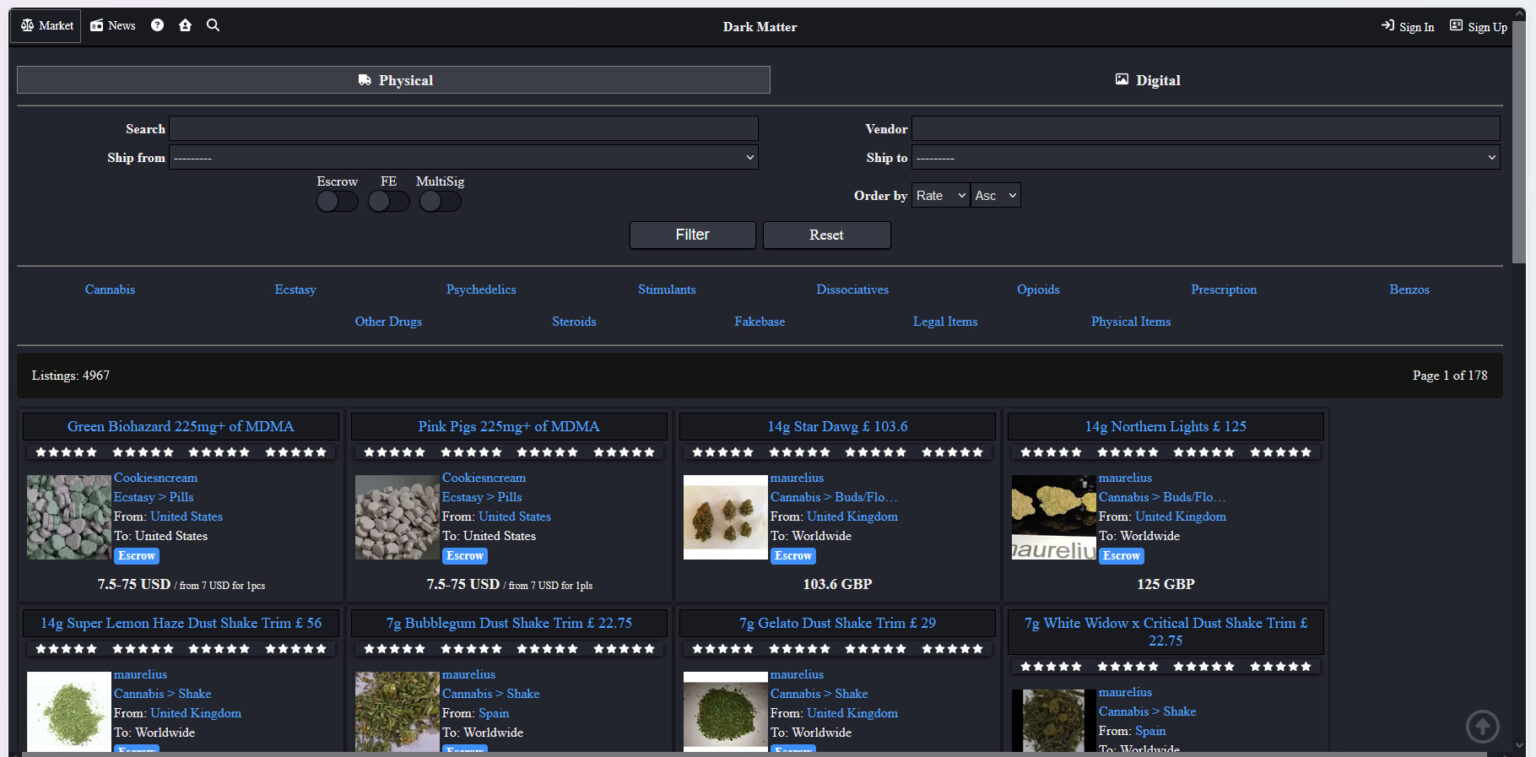 Dark Matter Darknet Market Link | Review - oniondotindex Dark Matter Darknet Market Link | Review - oniondotindex
